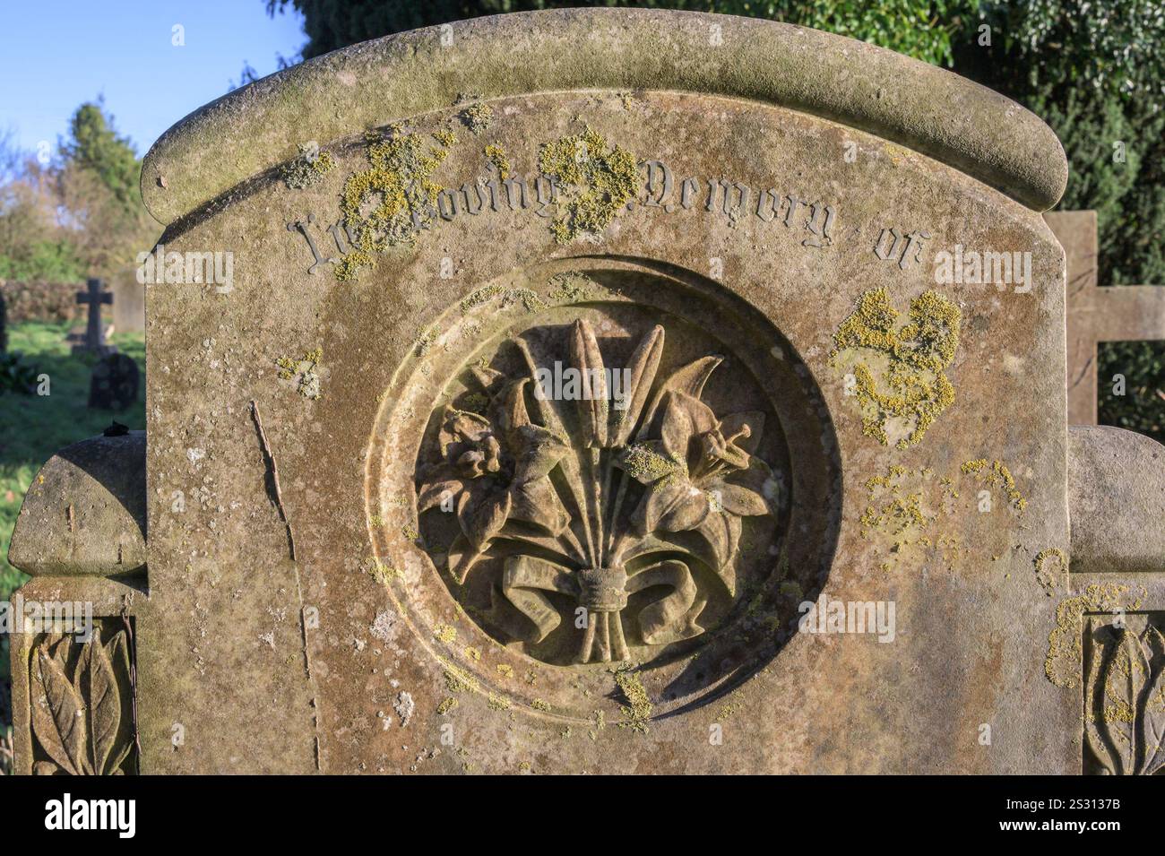 Gravestone in the graveyard of St Michael's Church, Chart Sutton, near ...
