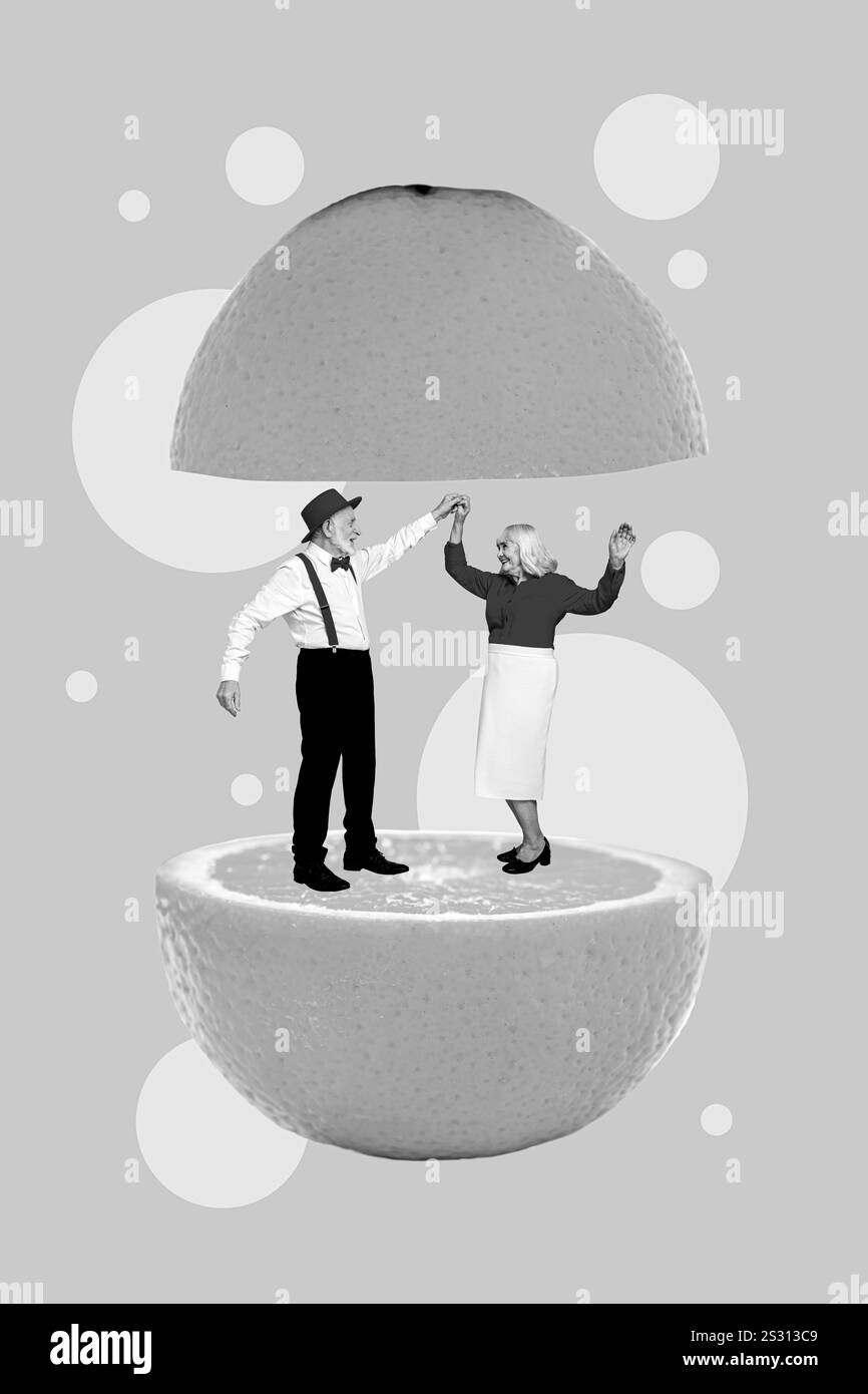 Photo sketch collage graphics artwork picture of happy smiling old ...