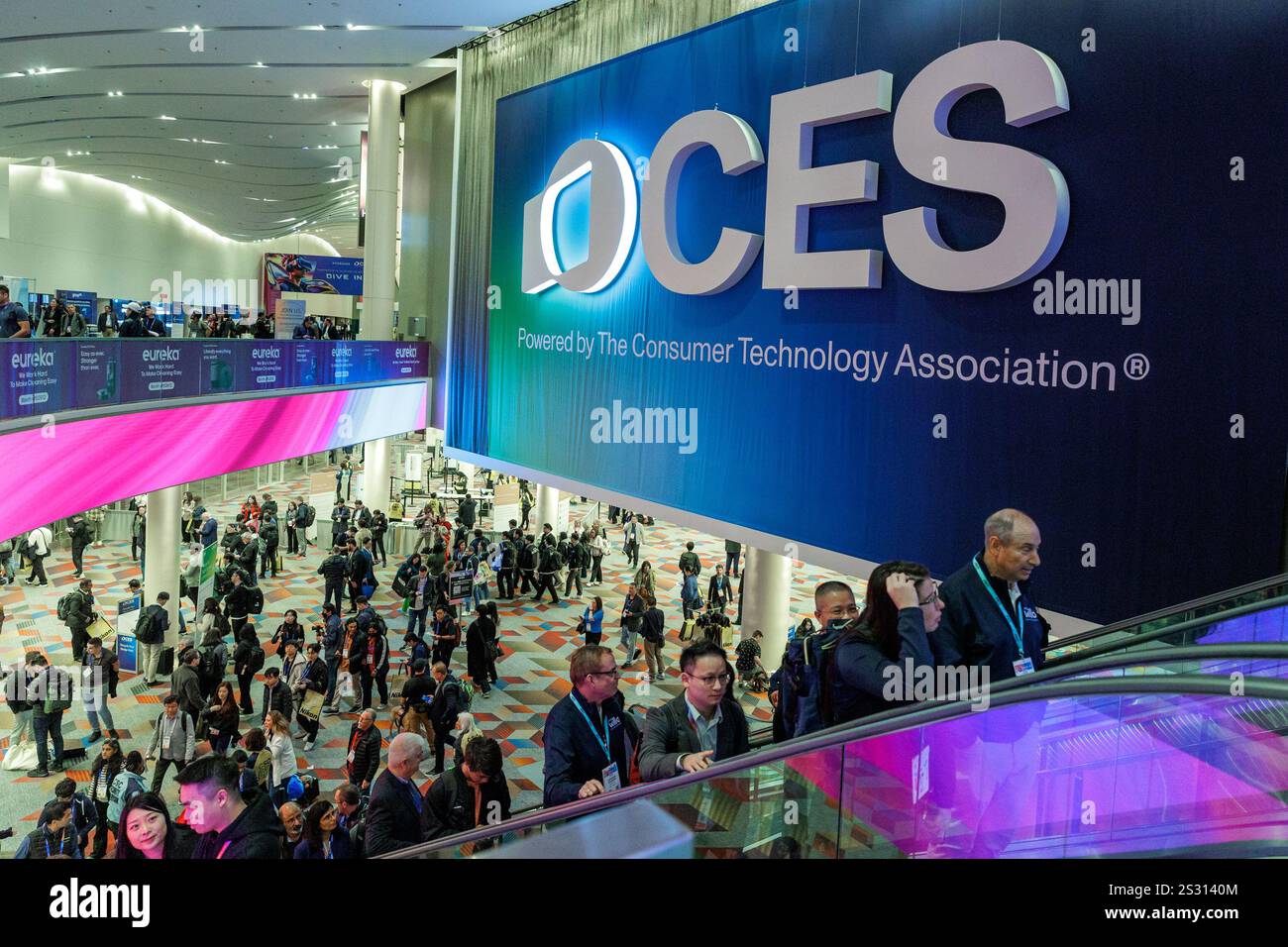 Las Vegas, USA. 07th Jan, 2025. The conference floor during CES 2025 at ...
