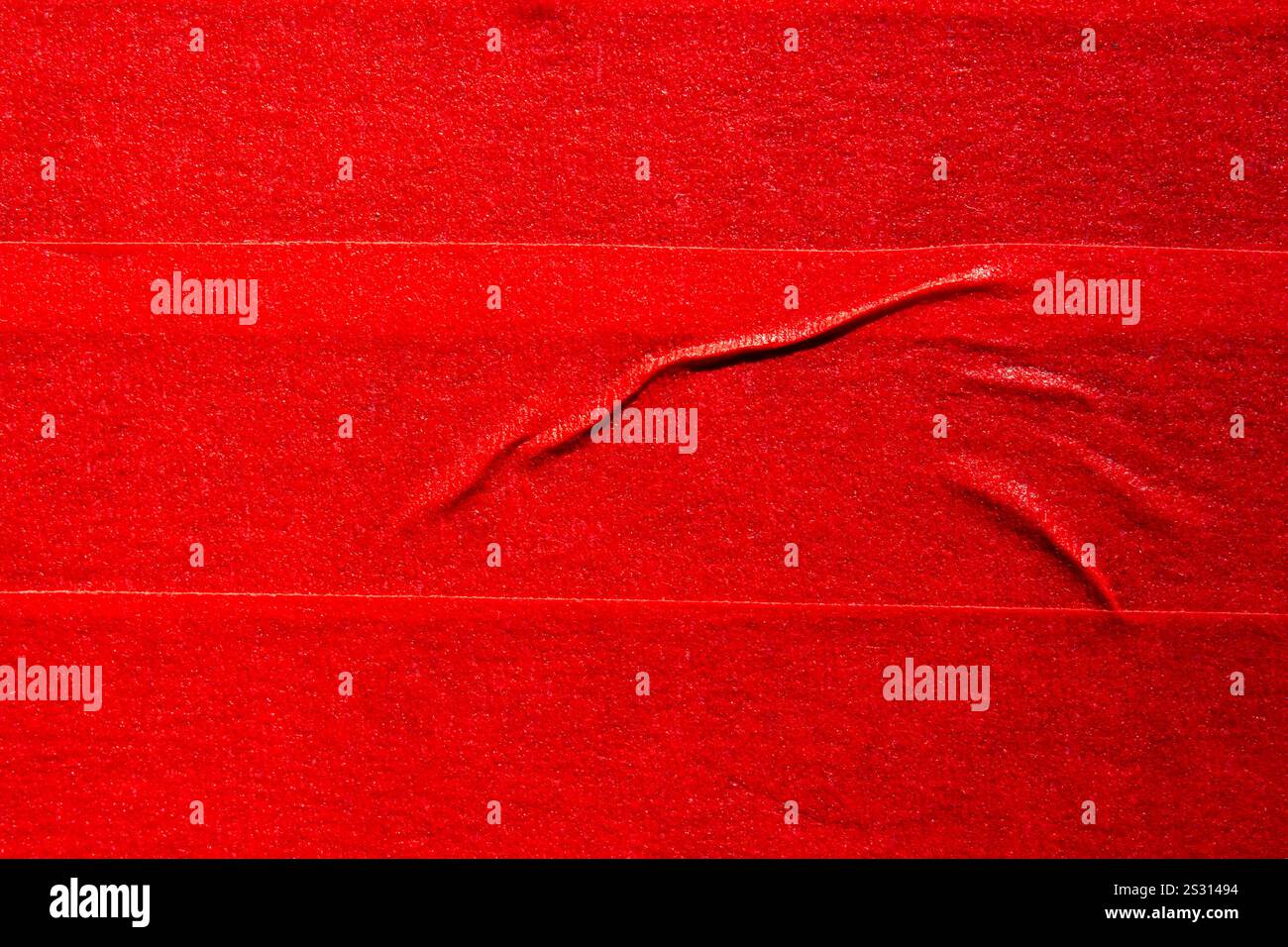 Glued red paper tape background creased texture Stock Photo - Alamy