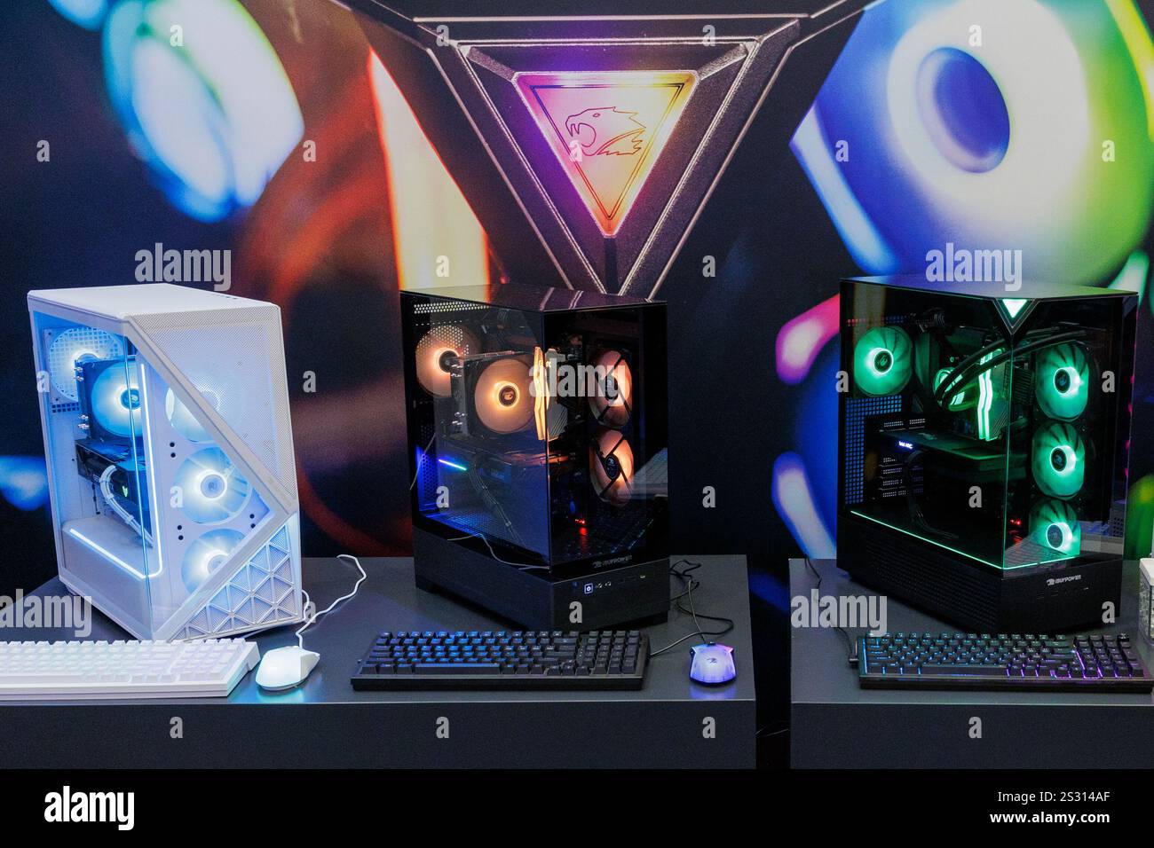 Personal Computers by iBuyPower on display during CES 2025 at the ...