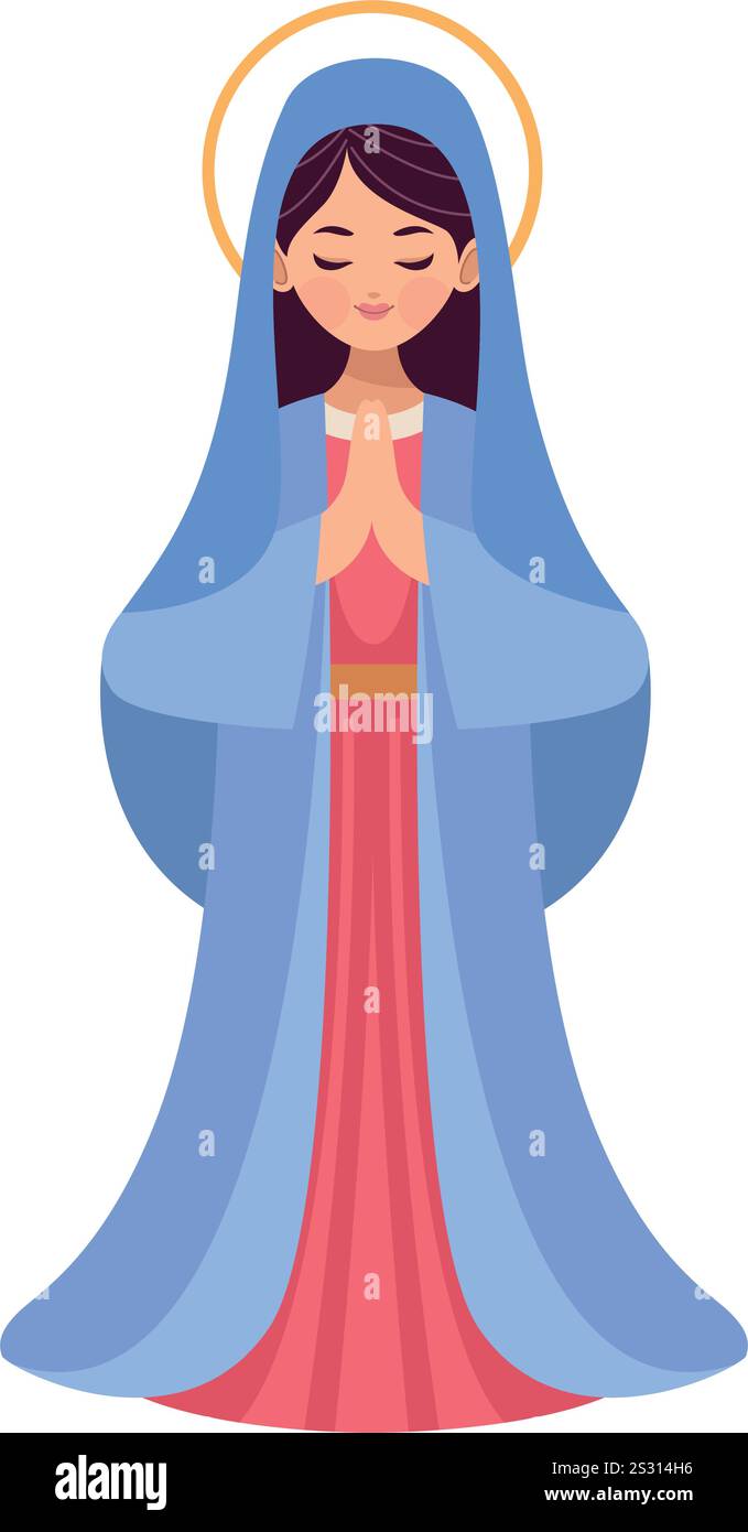 praying virgin perpetual help Stock Vector Image & Art - Alamy