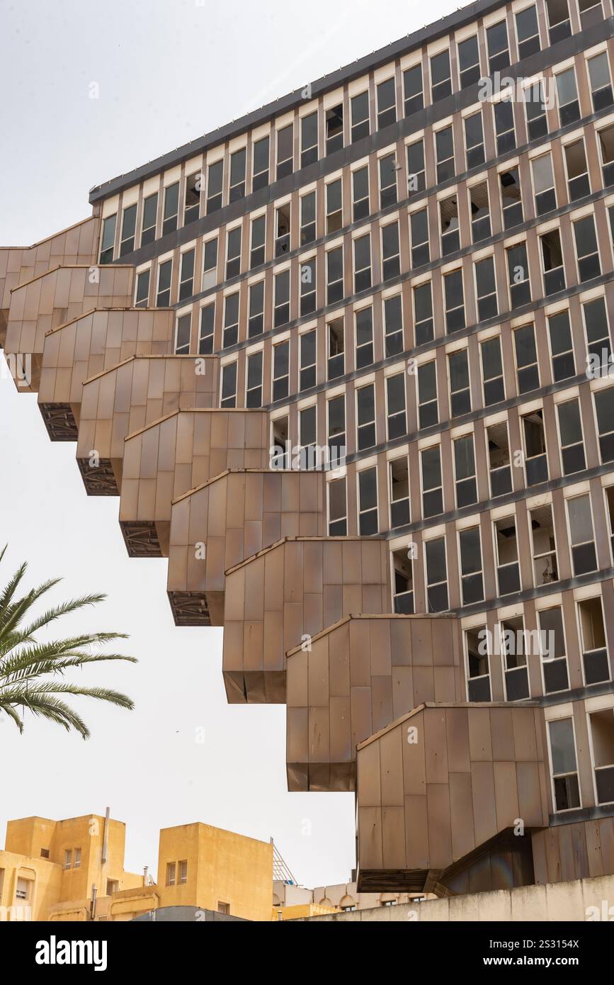 Tunis, Tunisia. 16th May 2024 The 1970s Brutalist style architecture of ...