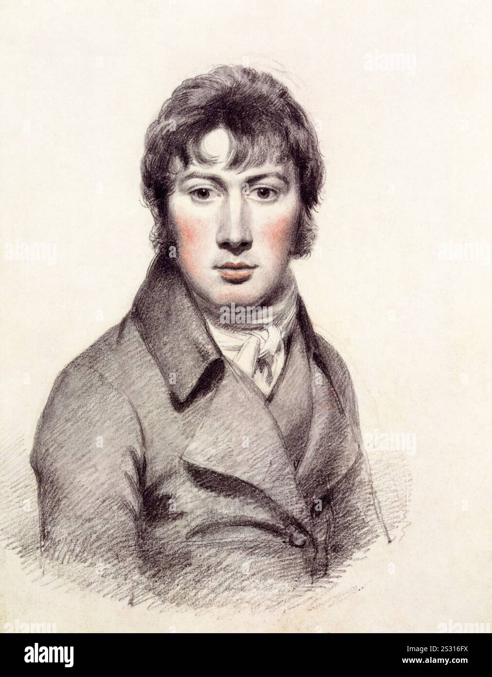 John Constable (1776-1837), Self portrait drawing of the English ...