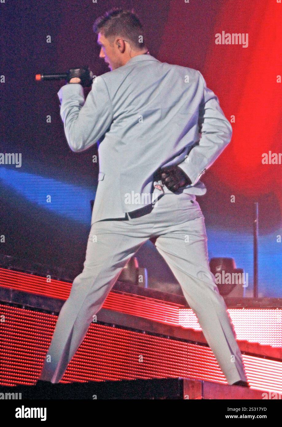 Nick Carter of Backstreet Boys performs on their 'In A World Like This ...