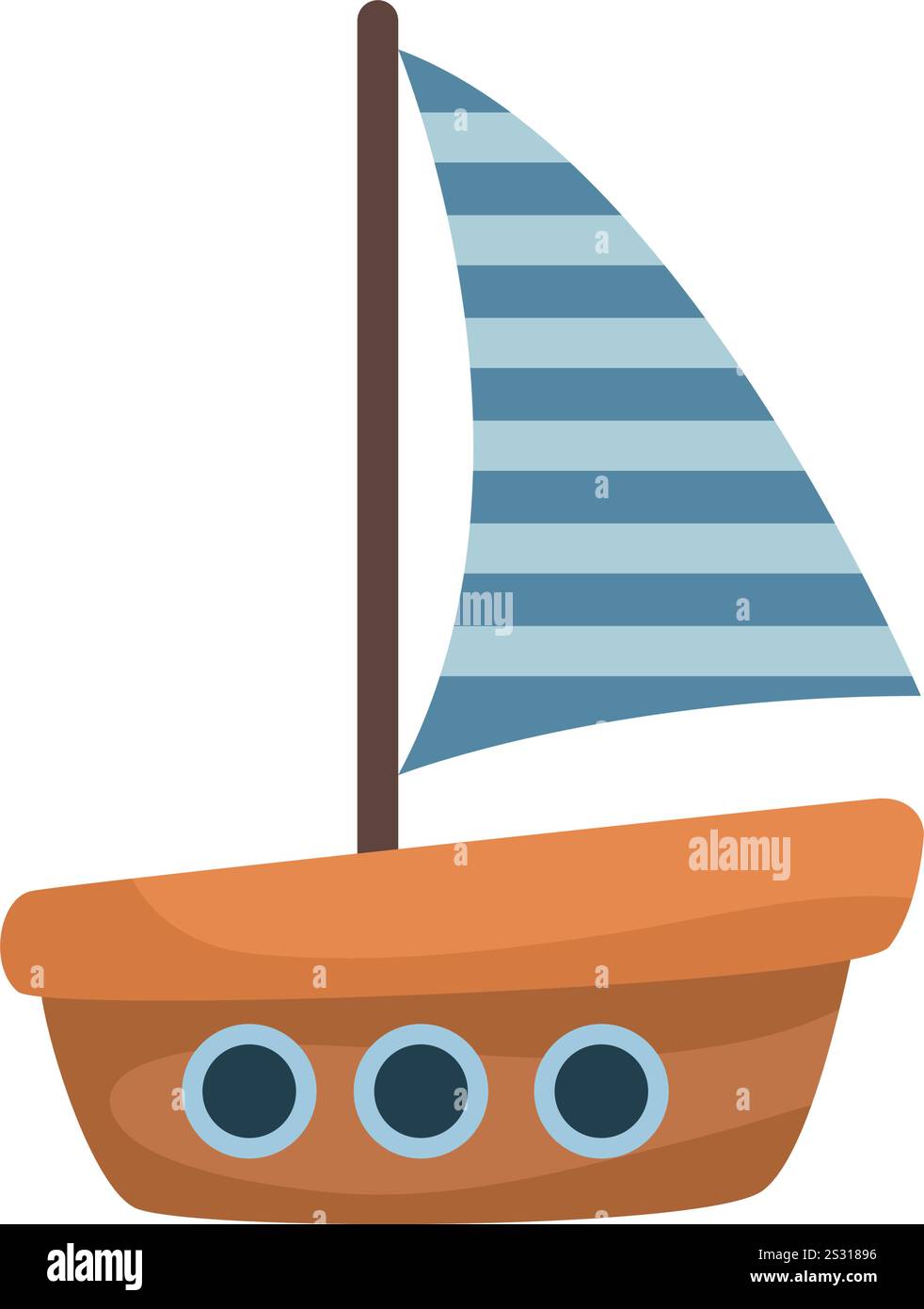 Children toy boat in Stock Vector Images - Alamy