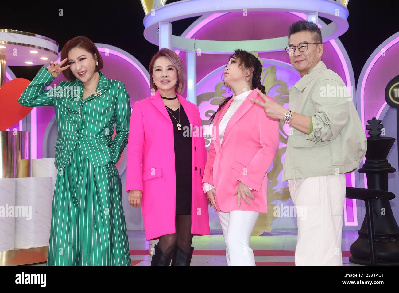 TAIPEI, CHINA - JANUARY 8, 2024 - Taiwanese female host Regine ...