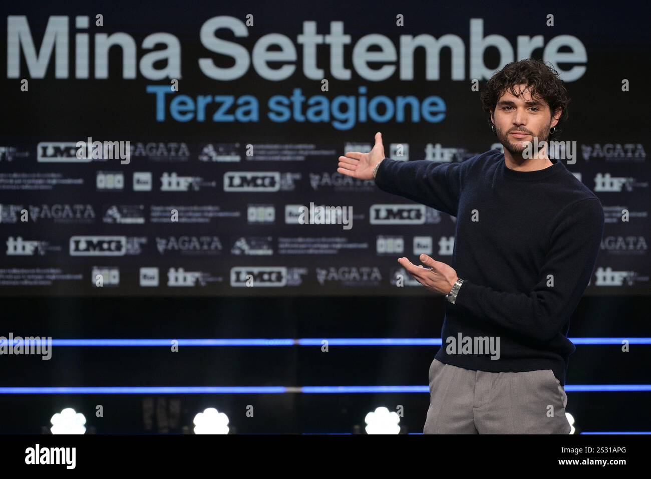 Rome, Italy. 08th Jan, 2025. Erasmo Genzini during the Photocall Tv ...