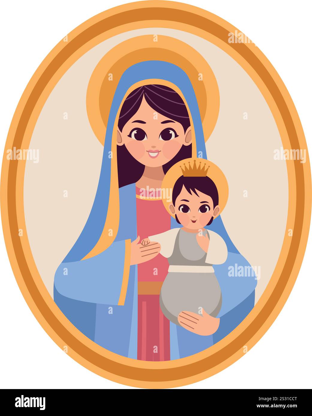 virgin mary of perpetual help Stock Vector Image & Art - Alamy