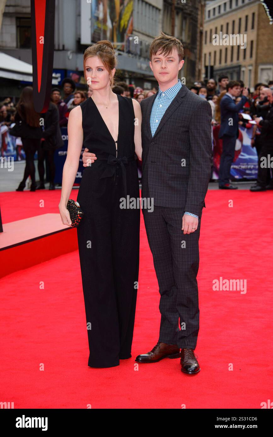 Anna Wood and Dane DeHaan attend World Premiere of Spiderman 2 in ...