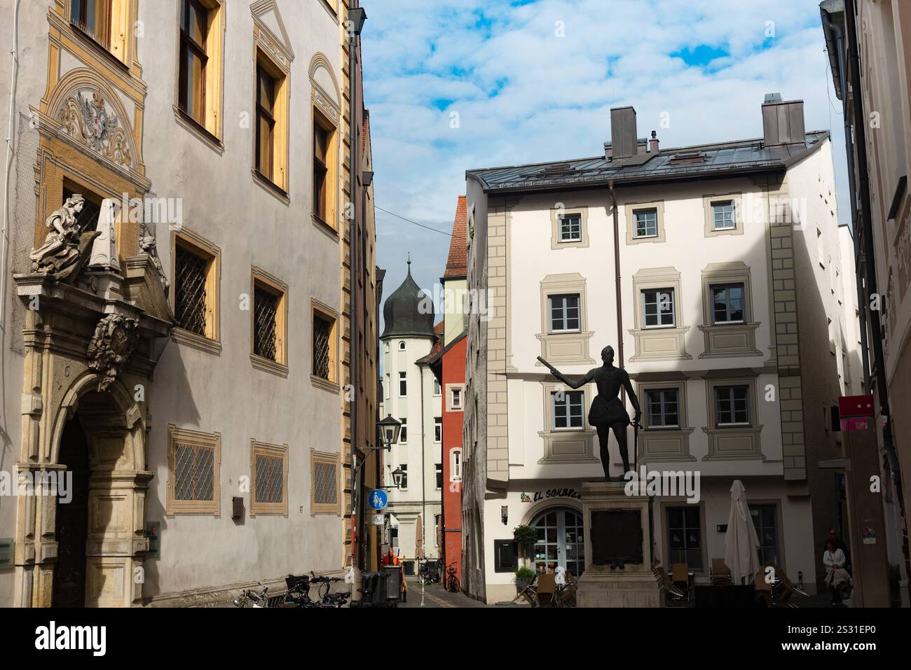 Regensburg, Germany. October 7th 2024 Beautiful medieval architecture ...
