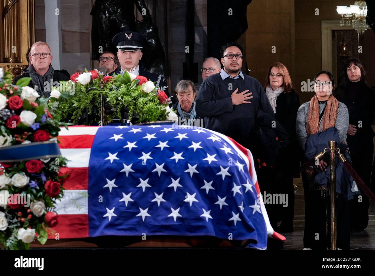Mourners pay their respects, including Koko Dillon of Jakarta ...