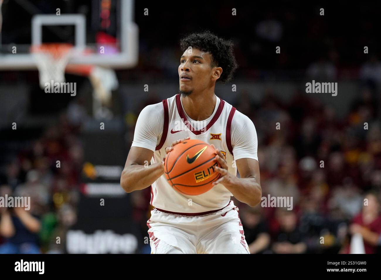Iowa State guard Curtis Jones looks to shoot during the second half of ...