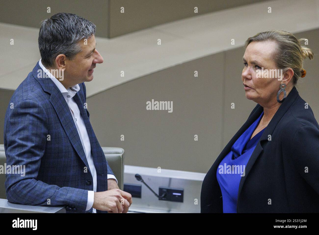 Outgoing Flemish parliament chairwoman Liesbeth Homans pictured at a ...