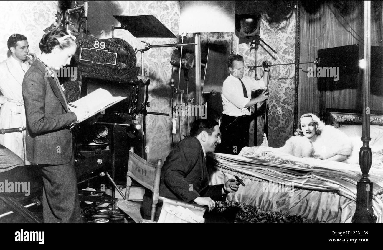 ANGEL ERNST LUBITSCH director, MARLENE DIETRICH Date: 1937 Stock Photo ...