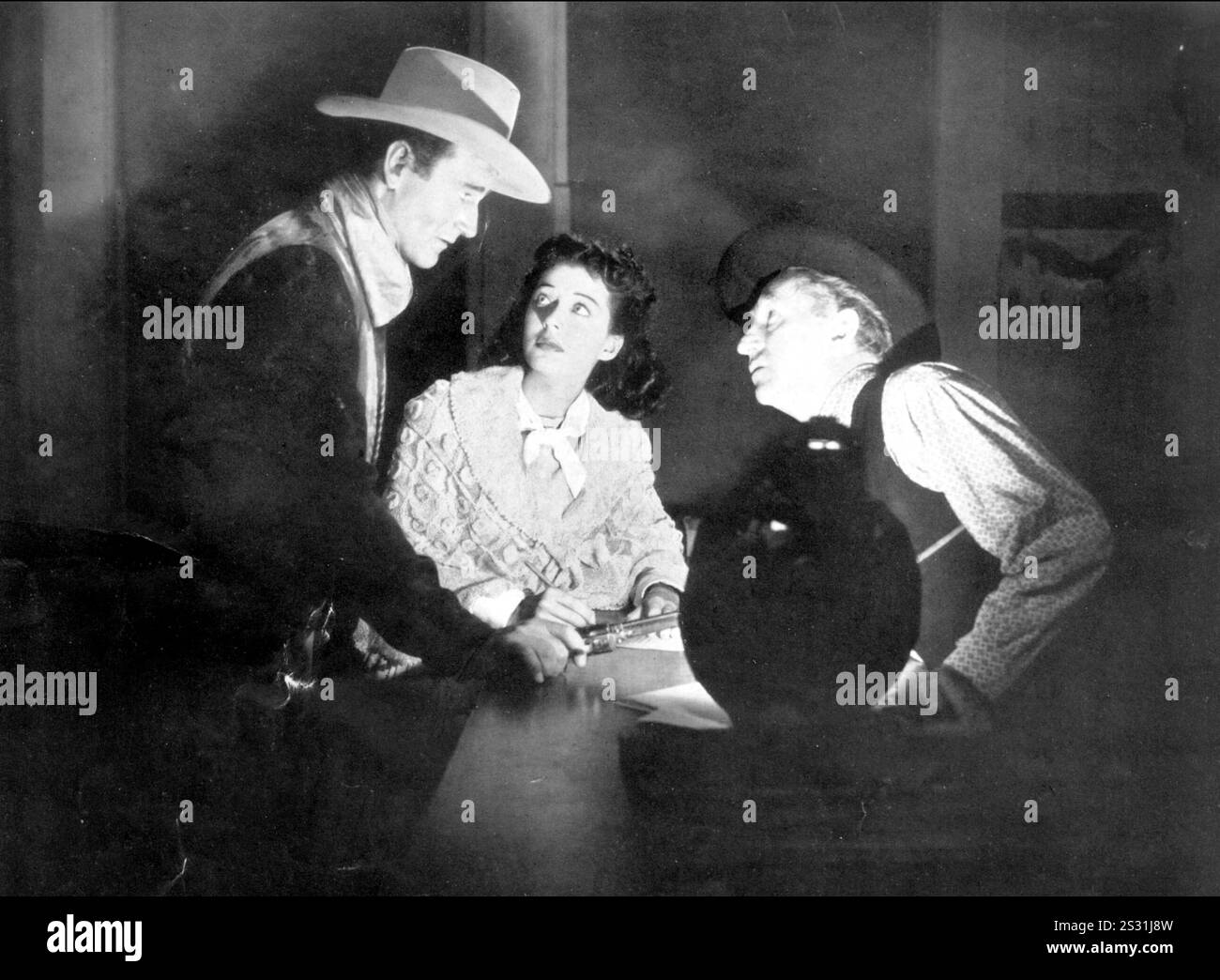 ANGEL AND THE BAD MAN JOHN WAYNE, GAIL RUSSELL, Date: 1947 Stock Photo ...