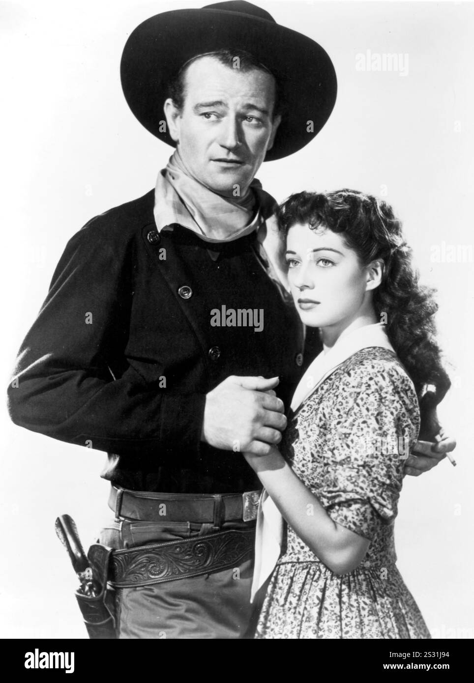 ANGEL AND THE BAD MAN JOHN WAYNE, GAIL RUSSELL Date: 1947 Stock Photo ...