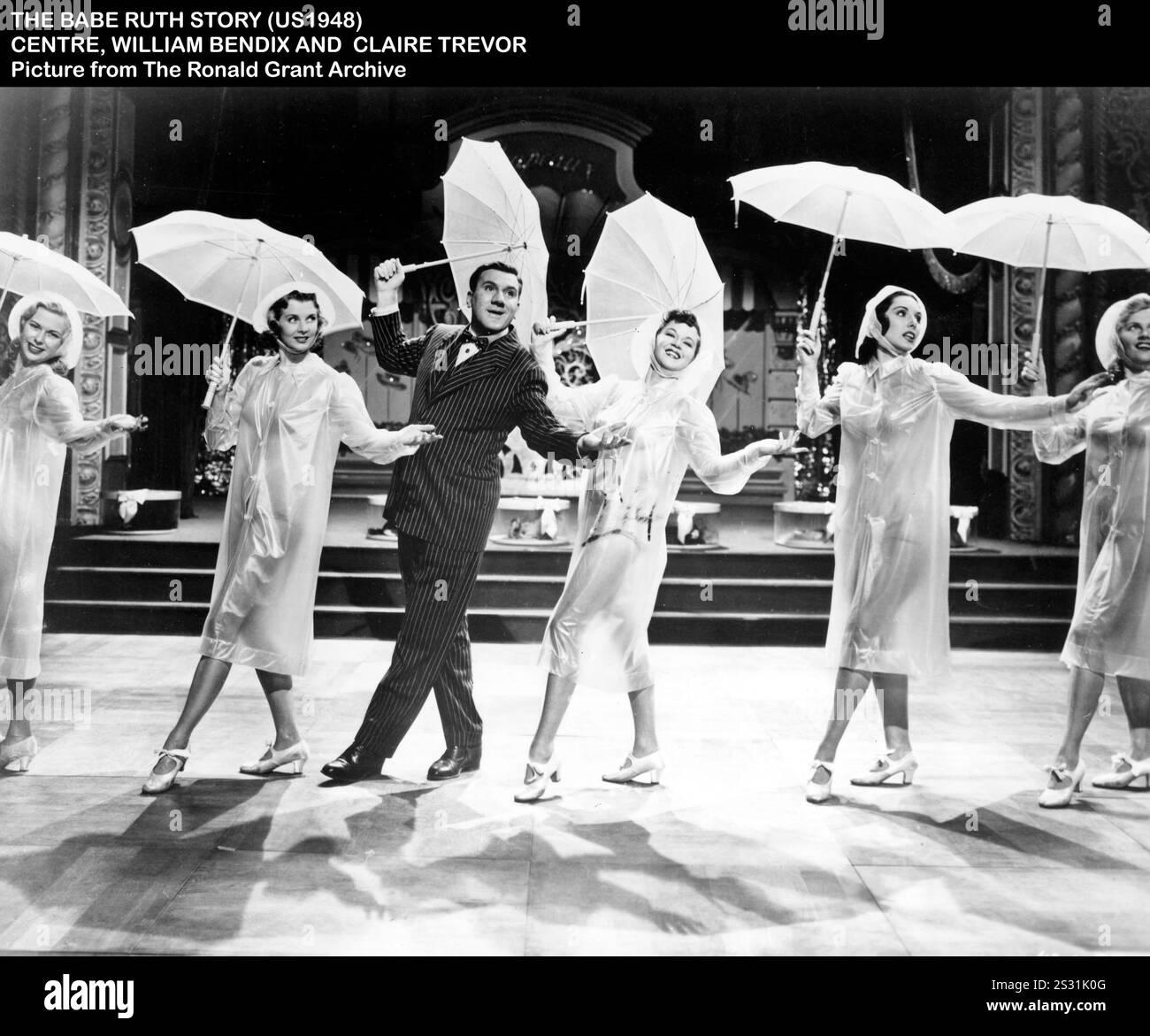 THE BABE RUTH STORY centre, WILLIAM BENDIX, CLAIRE TREVOR Date: 1948 ...