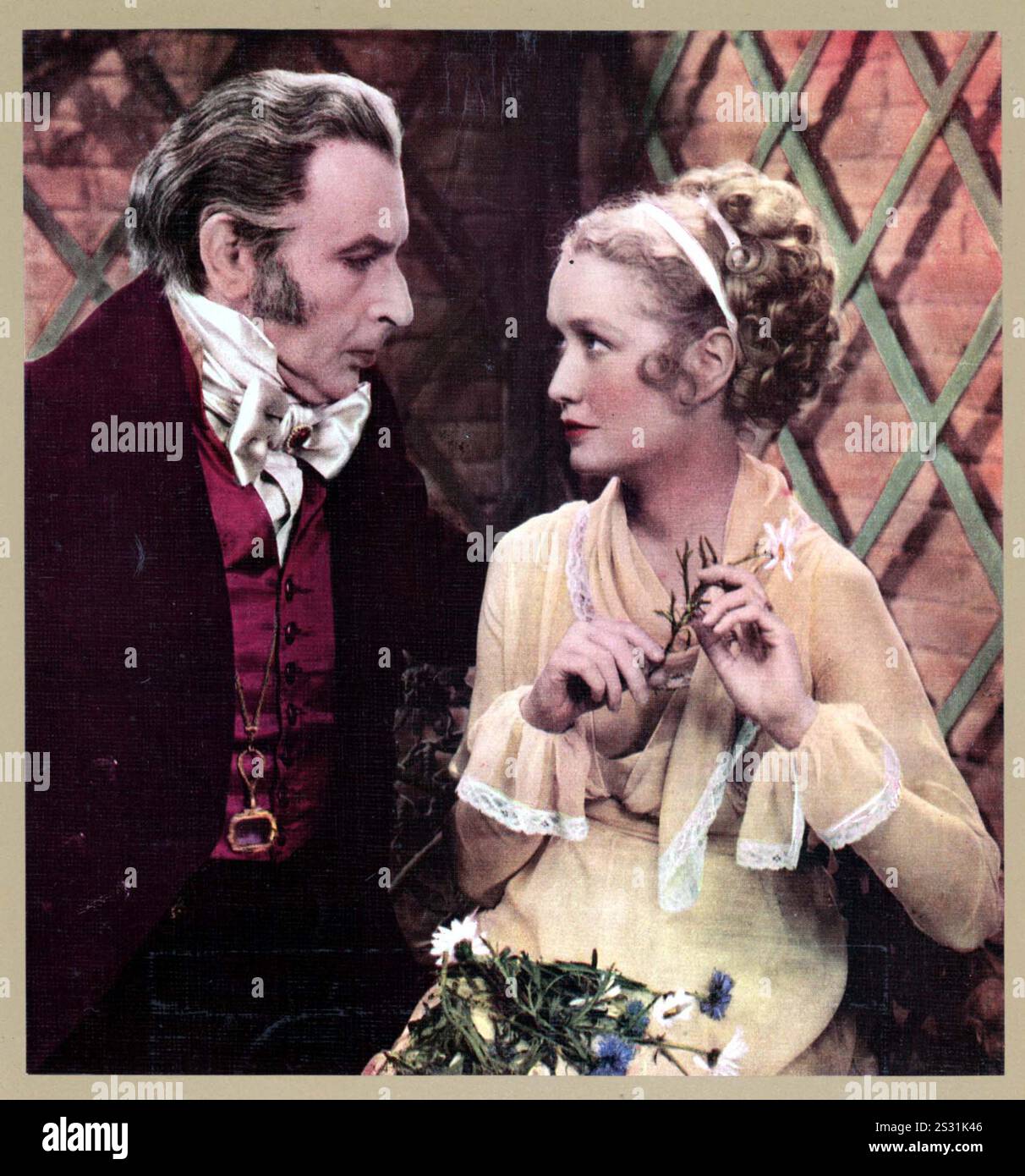 BECKY SHARP SIR CEDRIC HARDWICKE, MIRIAM HOPKINS Date: 1935 Stock Photo ...