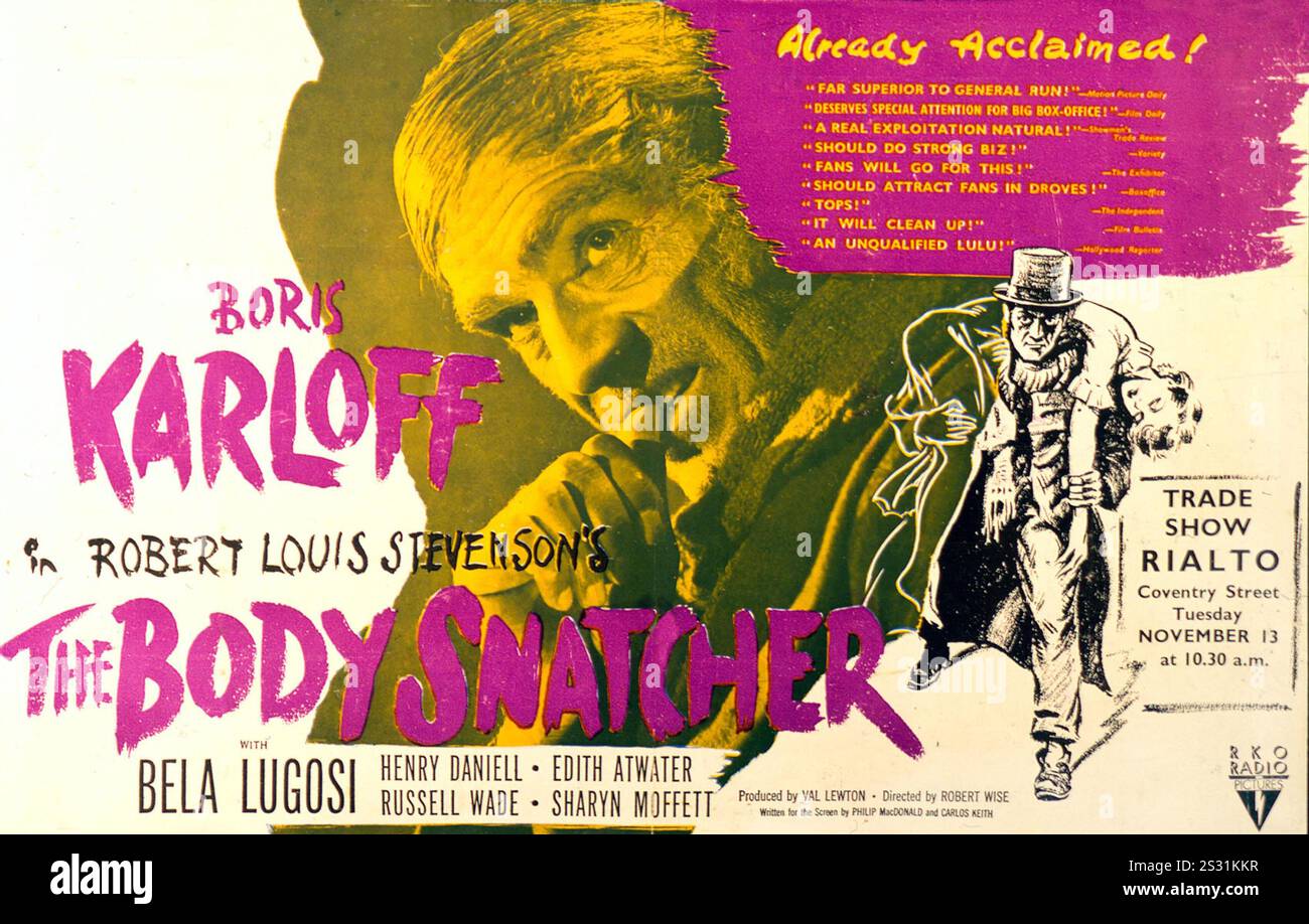 THE BODY SNATCHER Date: 1945 Stock Photo - Alamy