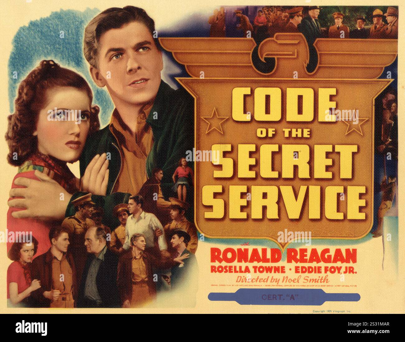 CODE OF THE SECRET SERVICE RONALD REAGAN Date: 1939 Stock Photo - Alamy