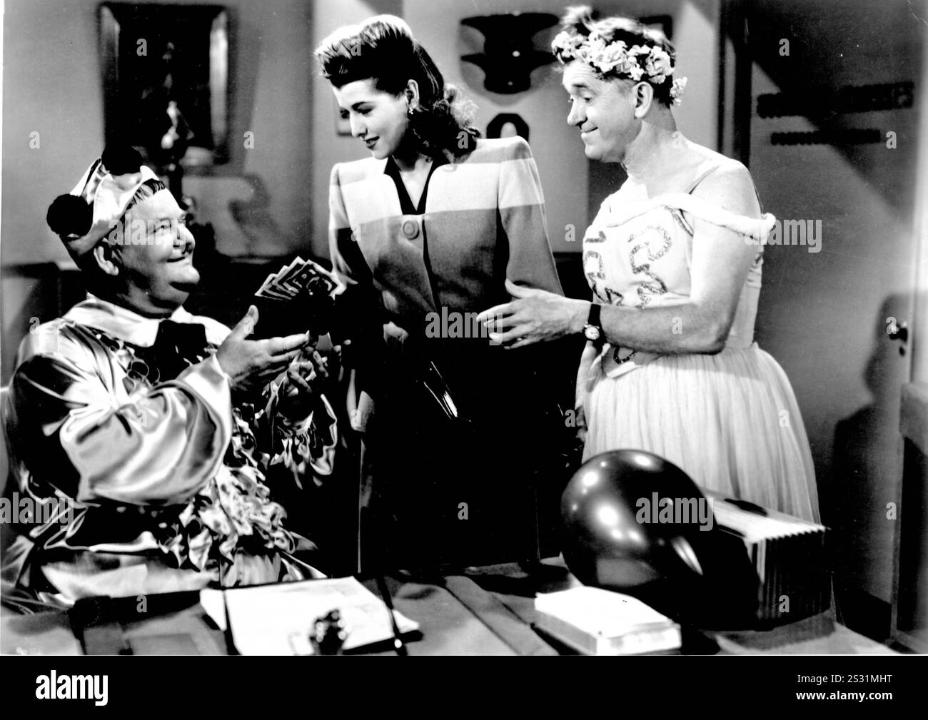 THE DANCING MASTERS C20TH FOX OLIVER HARDY, TRUDY MARSHALL, STAN LAUREL ...