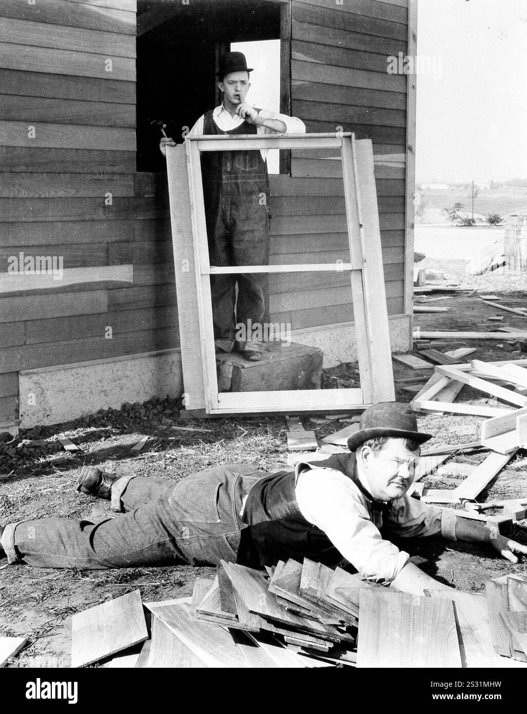 THE FINISHING TOUCH LAUREL AND HARDY Date: 1928 Stock Photo - Alamy