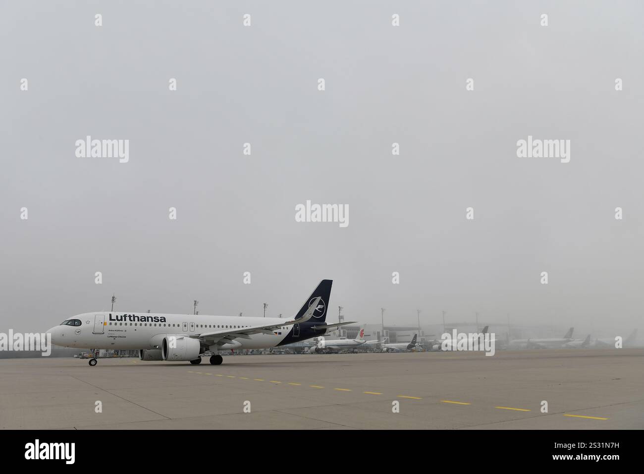 Aviation, Airfield, Traffic, Terminal 2, Fog, Foggy, limited vision ...