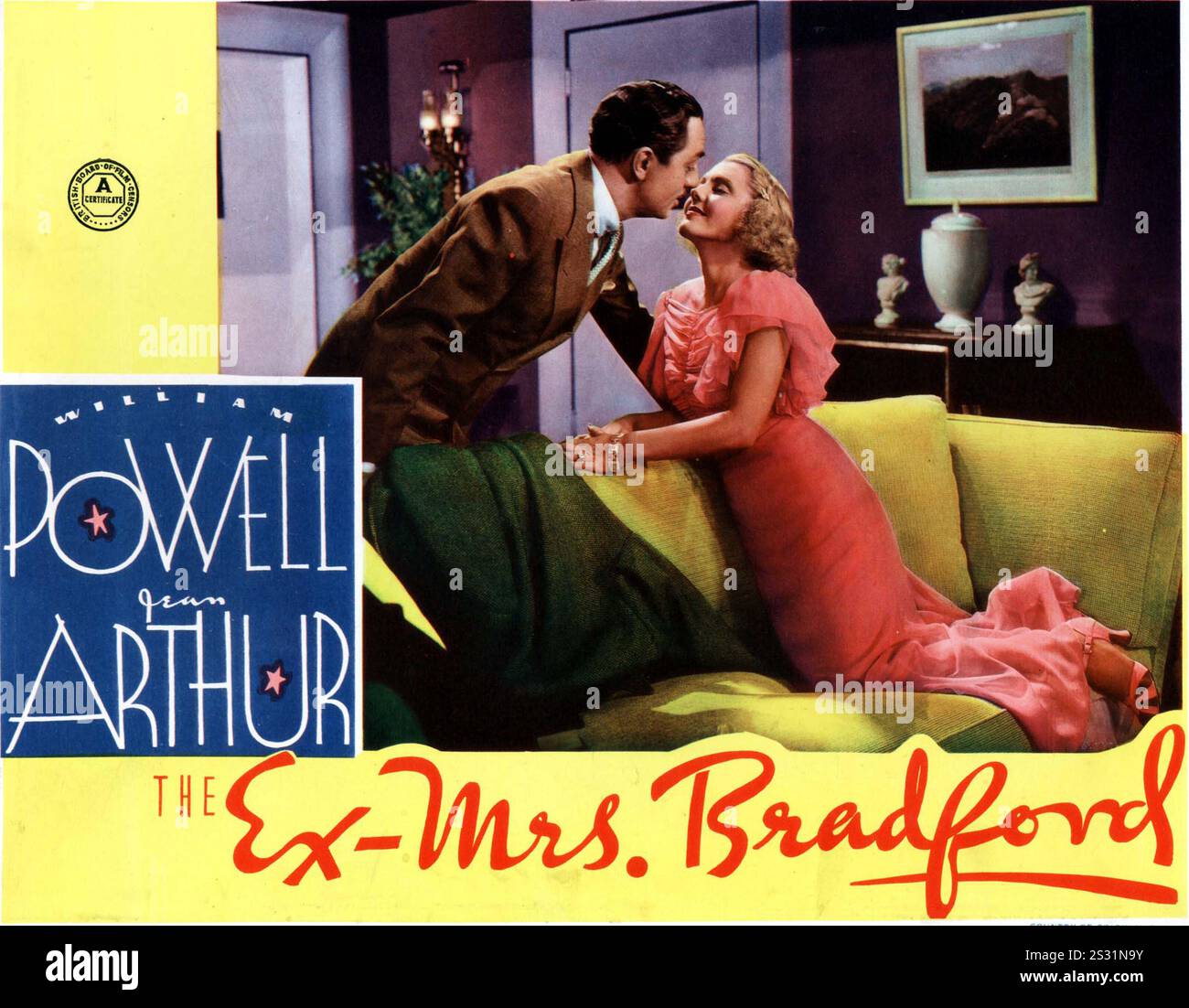 THE EX-MRS BRADFORD WILLIAM POWELL, JEAN ARTHUR Date: 1936 Stock Photo ...