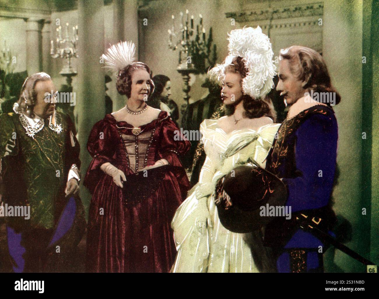 FOREVER AMBER LINDA DARNELL with WHITE PLUM Date: 1947 Stock Photo - Alamy