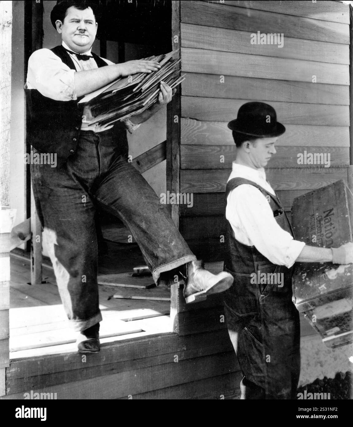 THE FINISHING TOUCH LAUREL AND HARDY Date: 1928 Stock Photo - Alamy