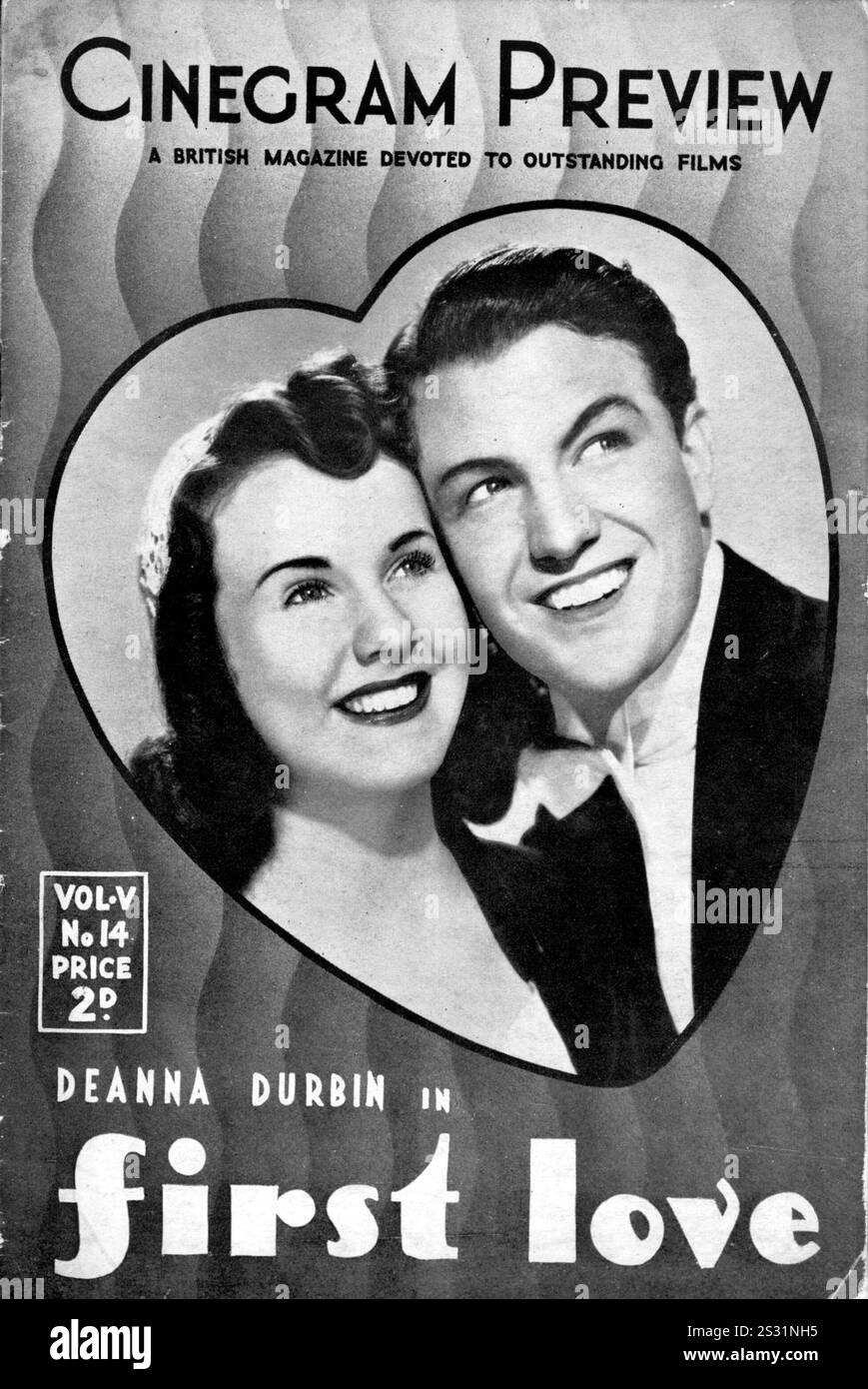 FIRST LOVE DEANNA DURBIN, ROBERT STACK CINEGRAM PREVIEW V.14 Date: 1939 ...