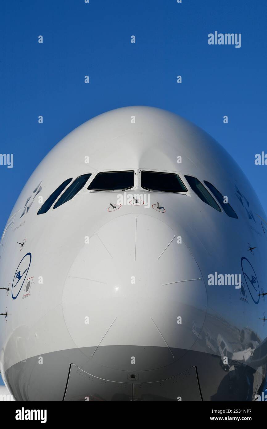 Lufthansa, Airbus, A380, A 380-800, Cockpit, Front, Window, Aircraft ...