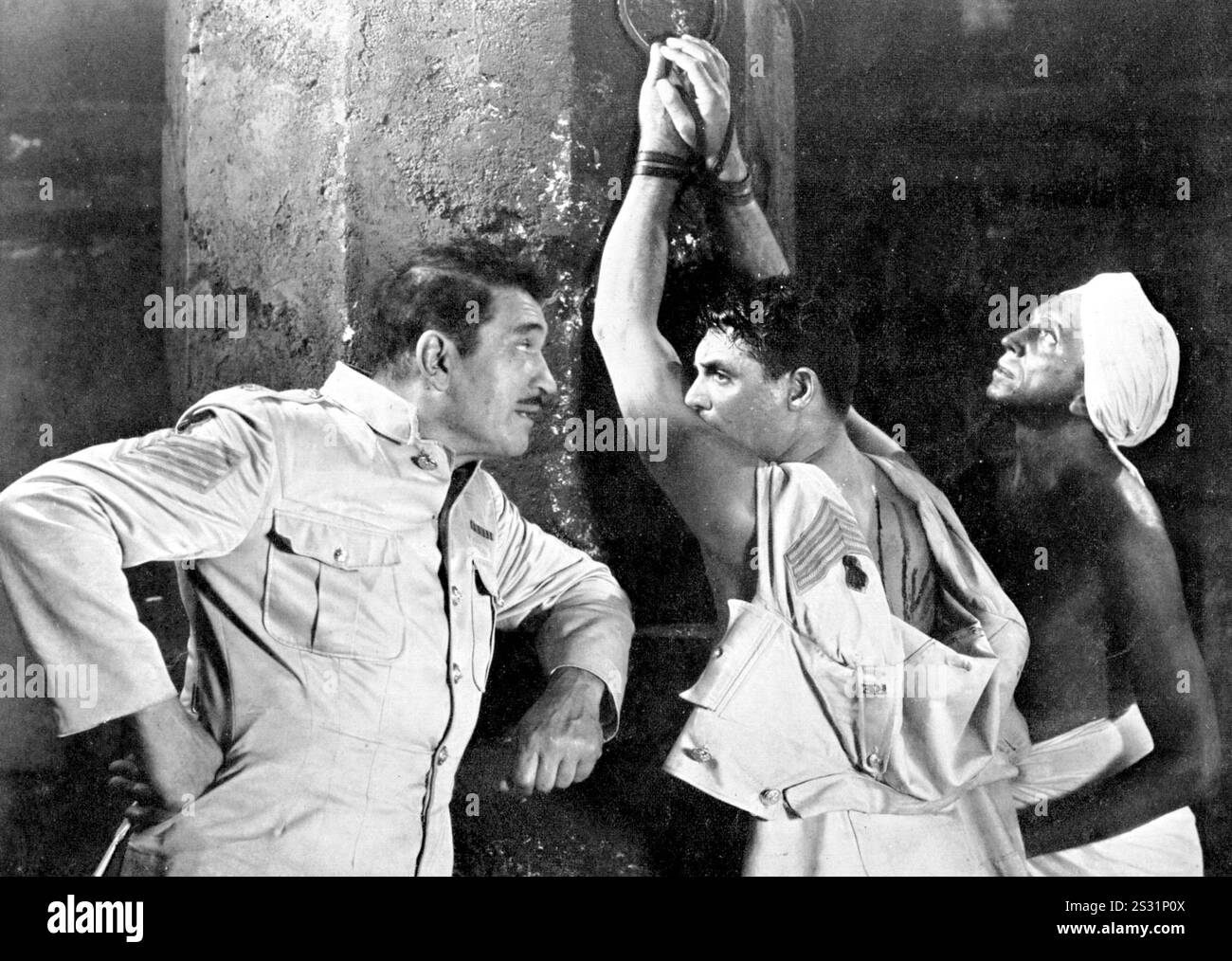 GUNGA DIN VICTOR MCLAGLEN, CARY GRANT, SAM JAFFE Date: 1939 Stock Photo ...