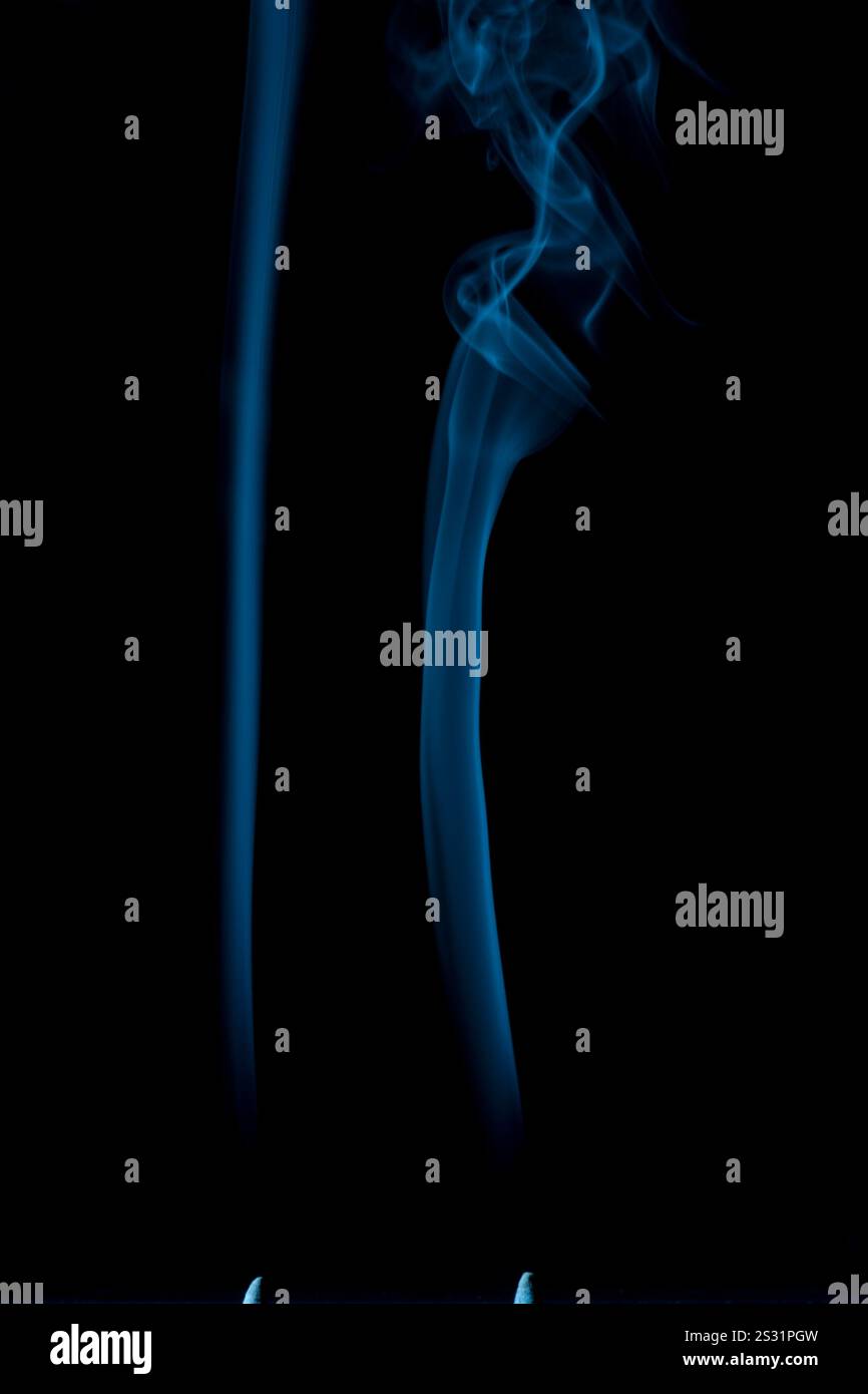 Colourful smoke in a studio Stock Photo - Alamy