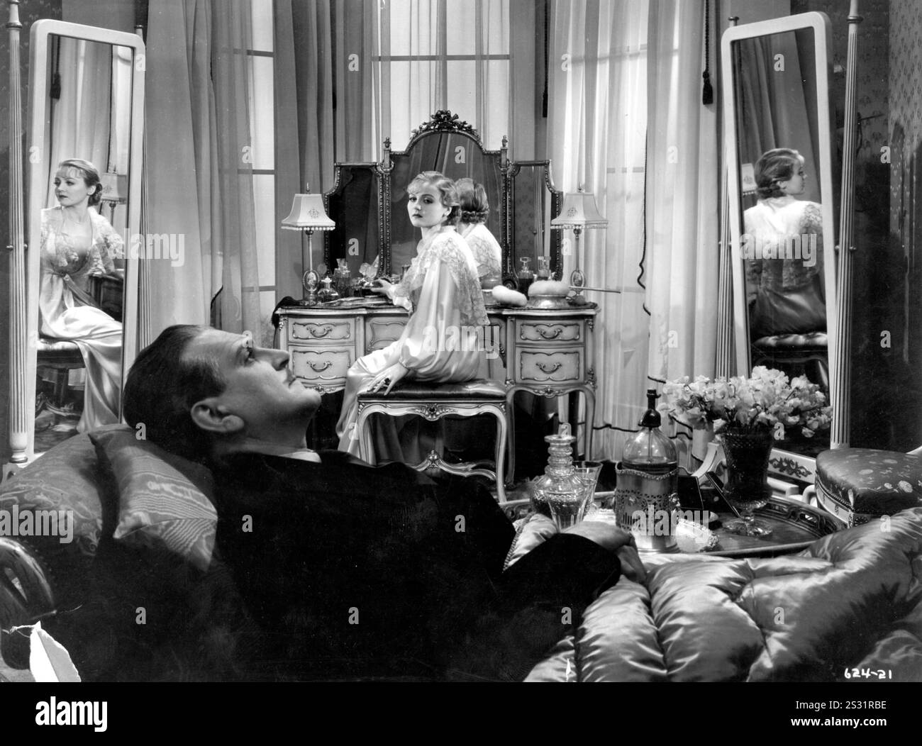 KISS BEFORE THE MIRROR NANCY CARROLL AND FRANK MORGAN MIRRORS TRIPLE ...
