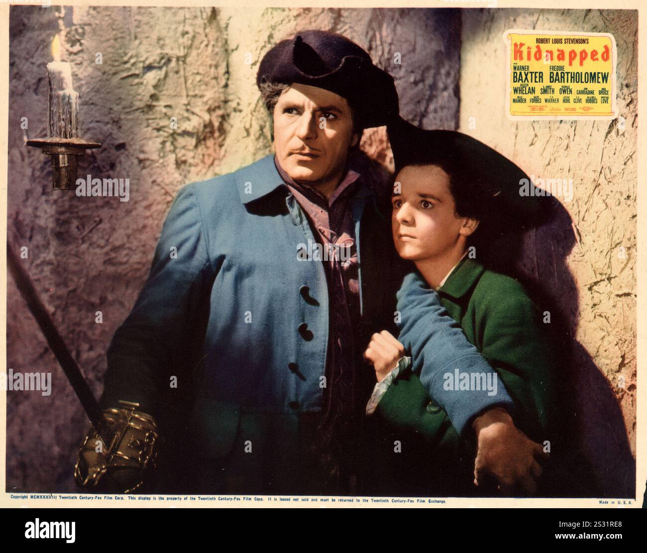KIDNAPPED WARNER BAXTER, FREDDIE BARTHOLOMEW 2OTH CENTURY FOX Date ...