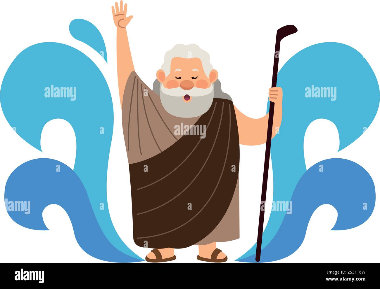 moses parting red sea Stock Vector Image & Art - Alamy