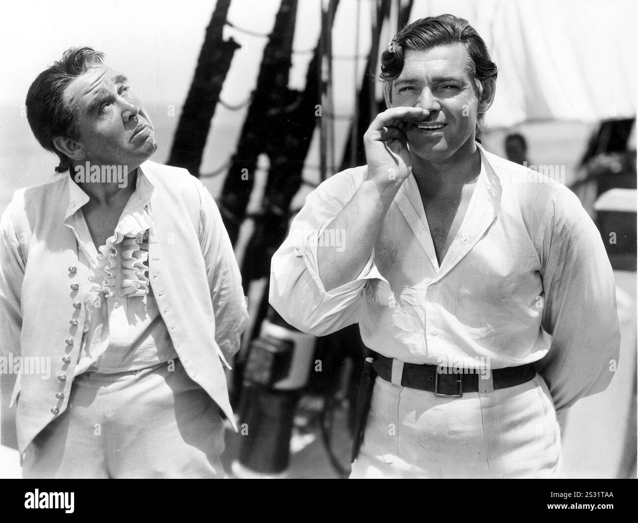 MUTINY ON THE BOUNTY Charles Laughton, Clark Gable Date: 1935 Stock ...