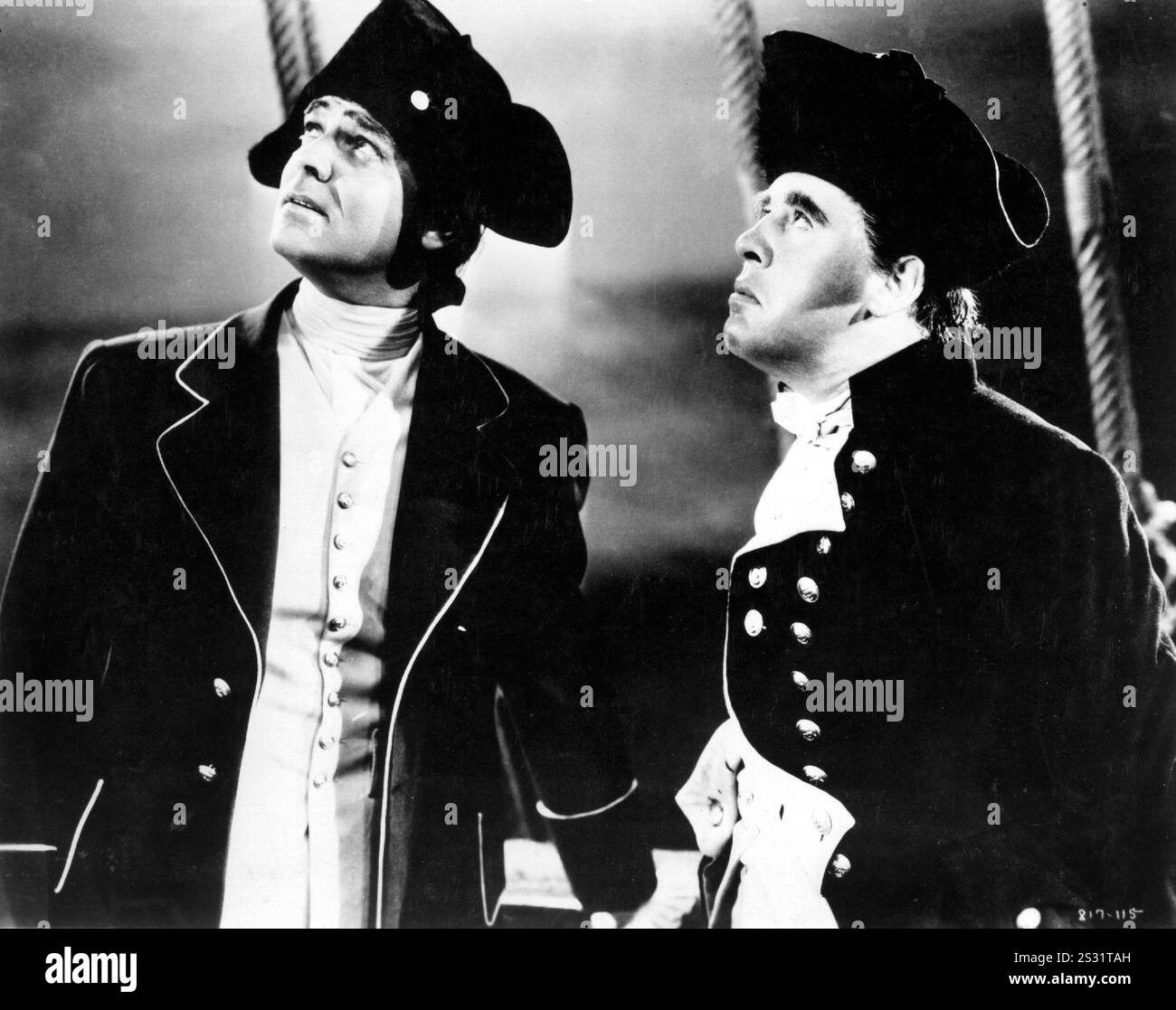 MUTINY ON THE BOUNTY Clark Gable and Charles Laughton Date: 1935 Stock ...
