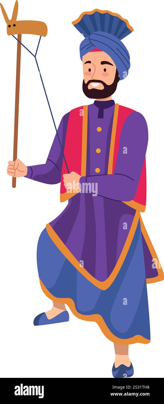 sikh dancer man folk Stock Vector Image & Art - Alamy