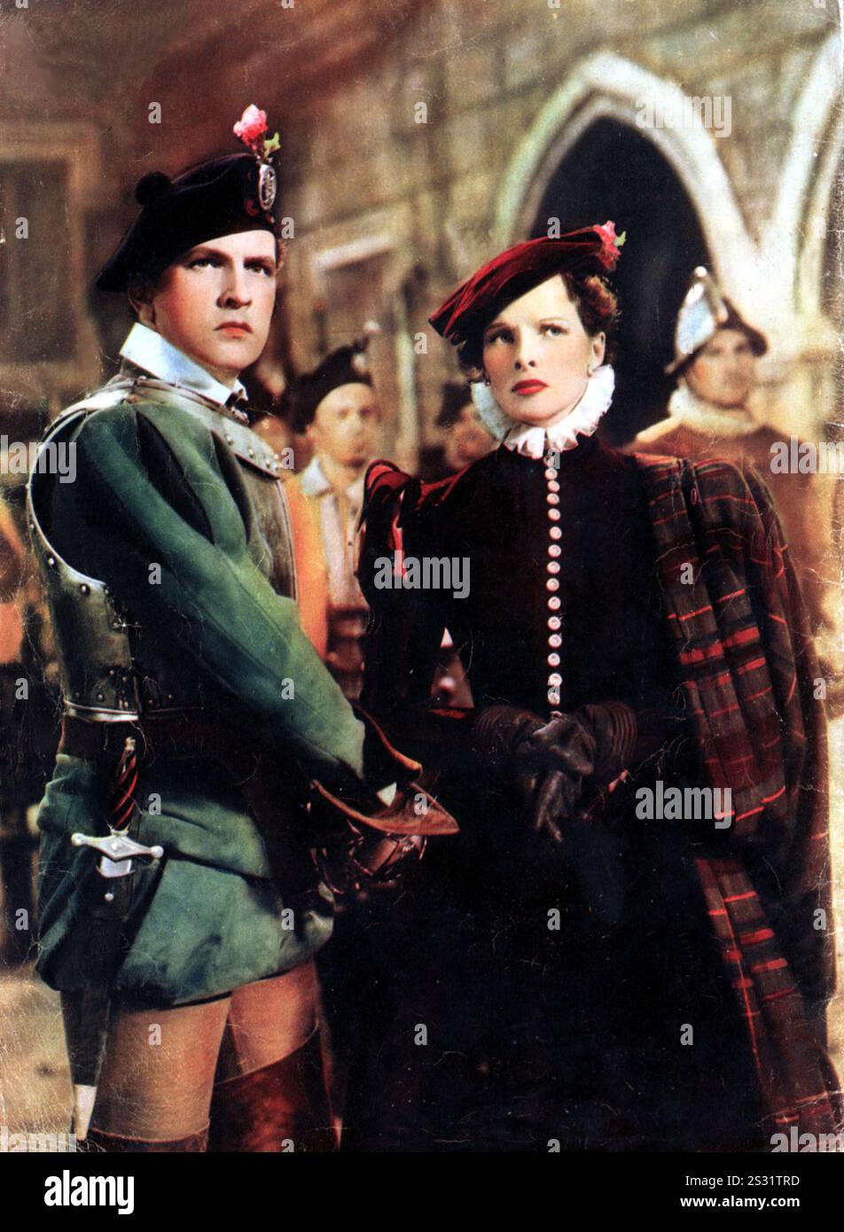 MARY OF SCOTLAND KATHRYN HEPBURN, FREDERIC MARCH Date: 1936 Stock Photo ...