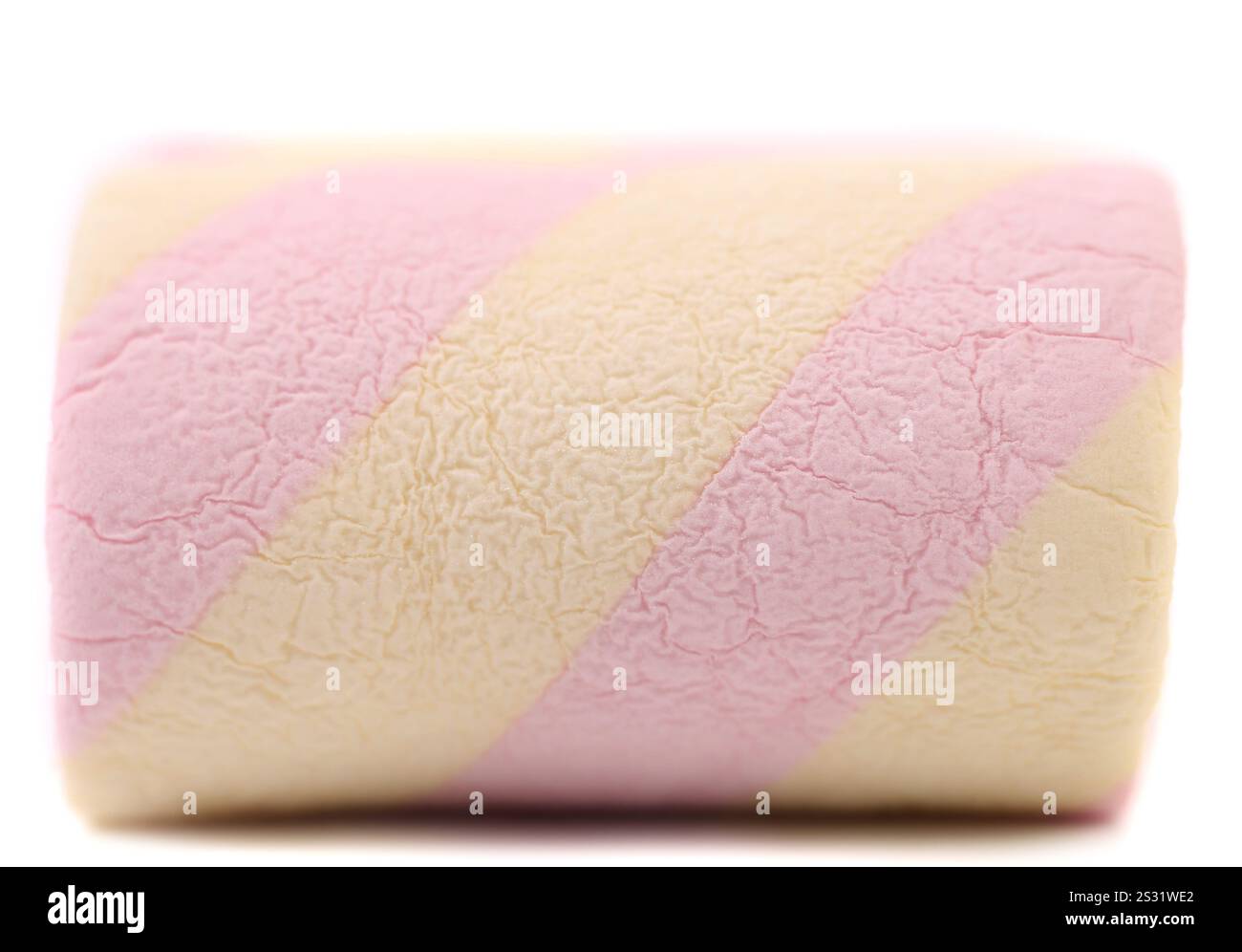 Colourful marshmallow. Close up. Texture. White background Stock Photo ...