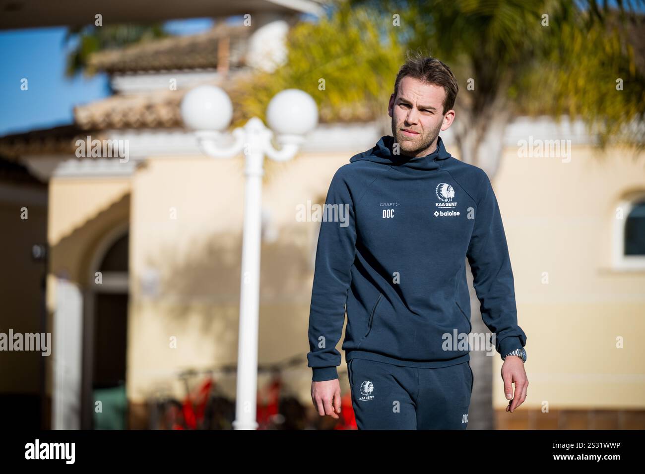 Oliva, Spain. 08th Jan, 2025. Gent's doctor Jens De Decker pictured ...