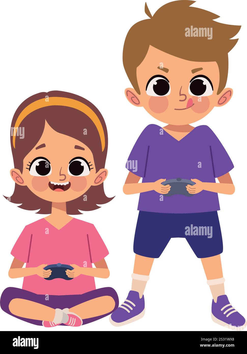 Video game boy playing Stock Vector Images - Alamy