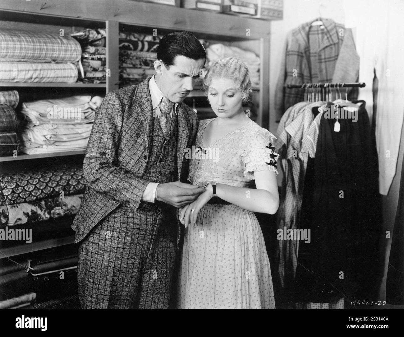 THE REAL McCOY CHARLEY CHASE AND THELMA TODD WATCHES - WRIST AND FOB PICTURE FROM THE RONALD ...