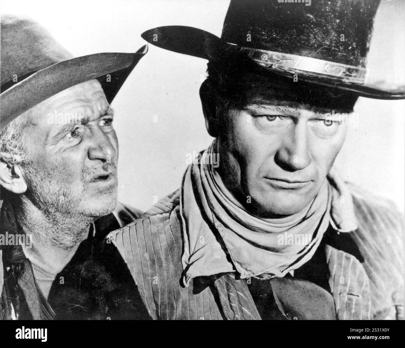 RED RIVER WALTER BRENNAN, JOHN WAYNE Picture from the Ronald Grant ...