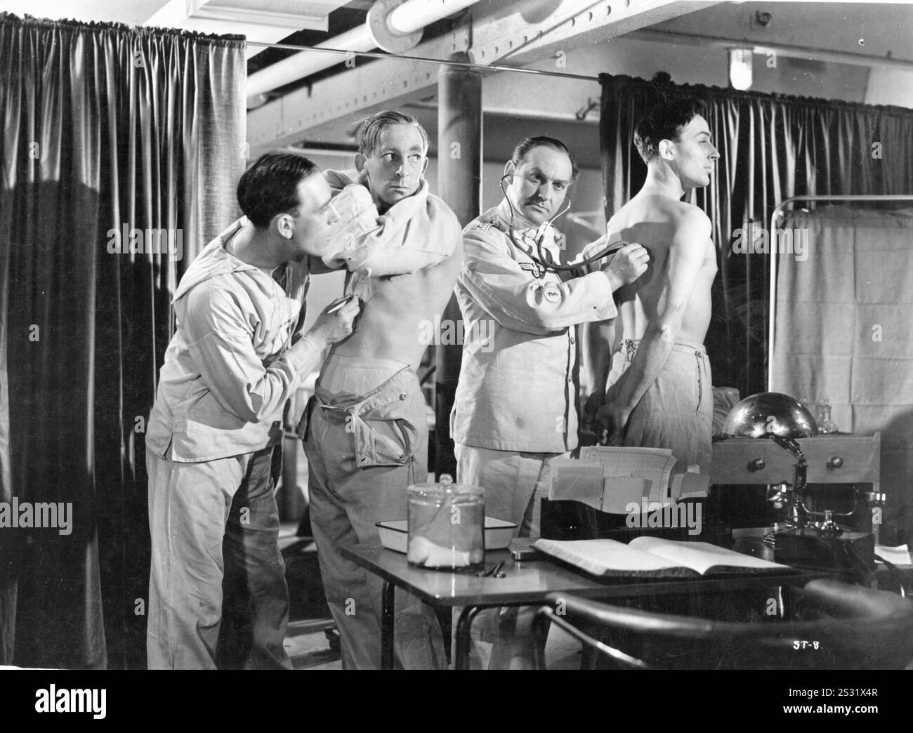 SAILORS THREE TOMMY TRINDER, CLAUDE HULBERT, UNIDENTIFIED ACTOR AND ...