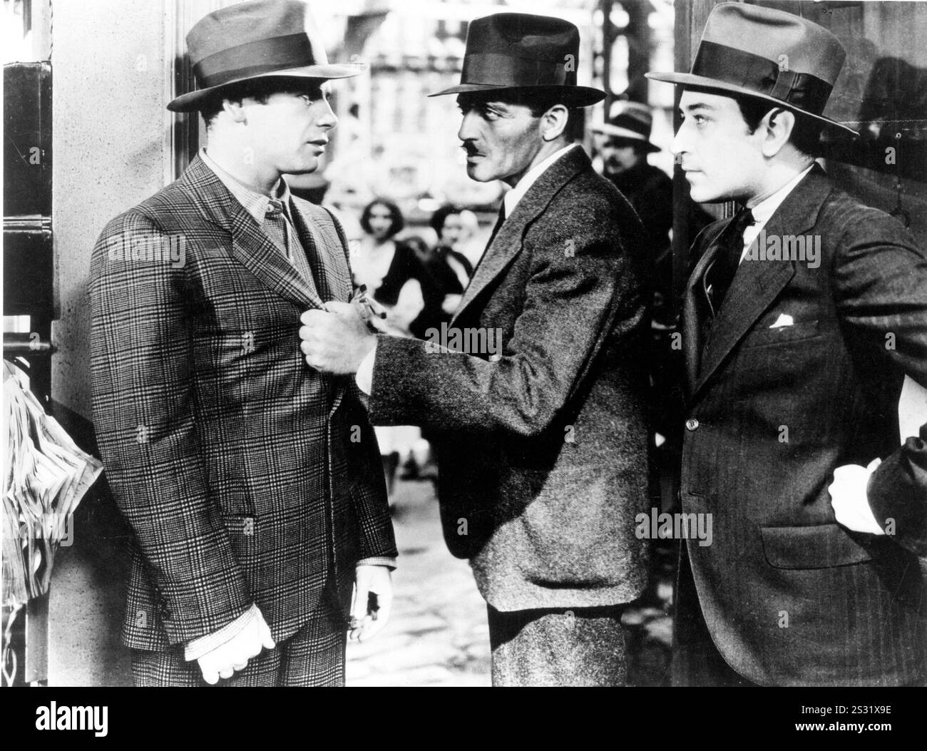 SCARFACE Paul Muni, C Henry Gordon, George Raft Date: 1932 Stock Photo ...
