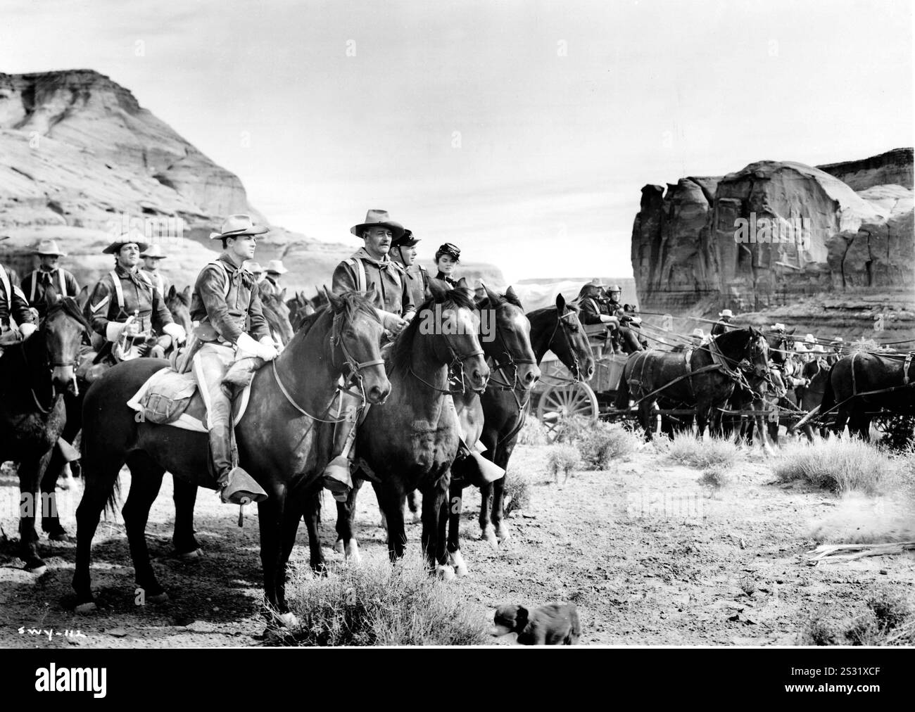 SHE WORE A YELLOW RIBBON RKO RADIO PICTURES JOHN AGAR, JOHN WAYNE ...